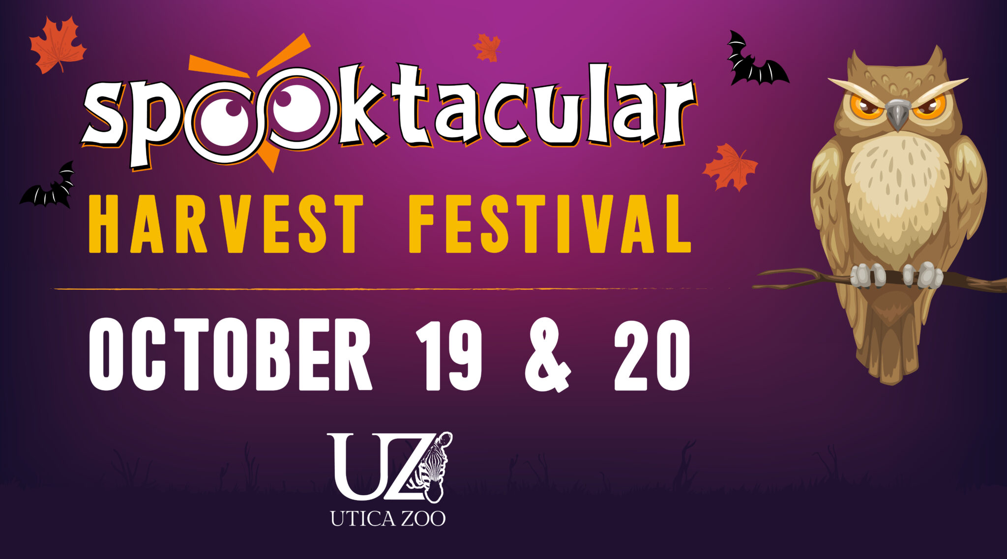 2024 Spooktacular – Digital Sign-White-01 – Utica Zoo