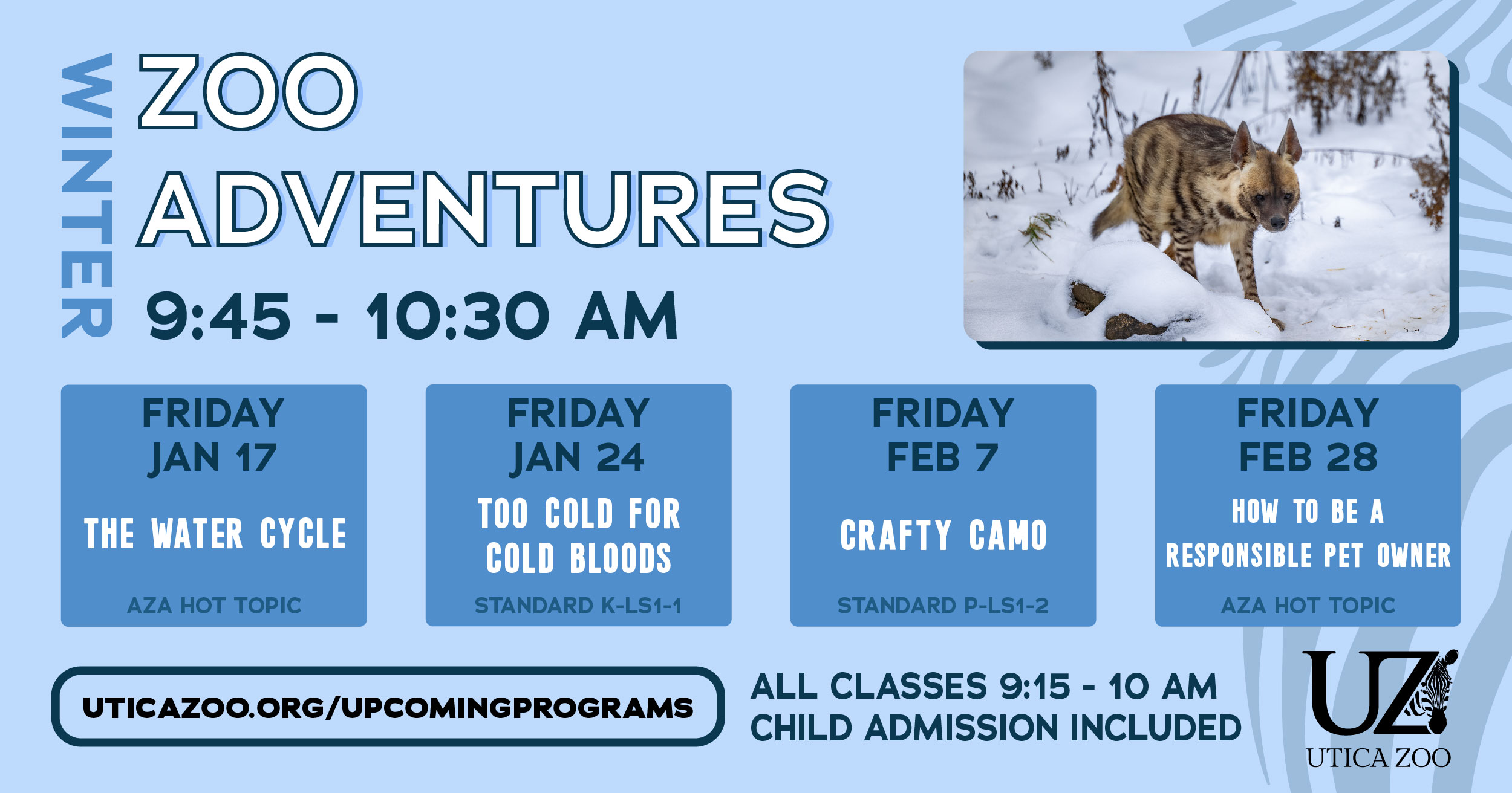 Winter Zoo Adventures Post – Jan Feb 2025-01 – Utica Zoo